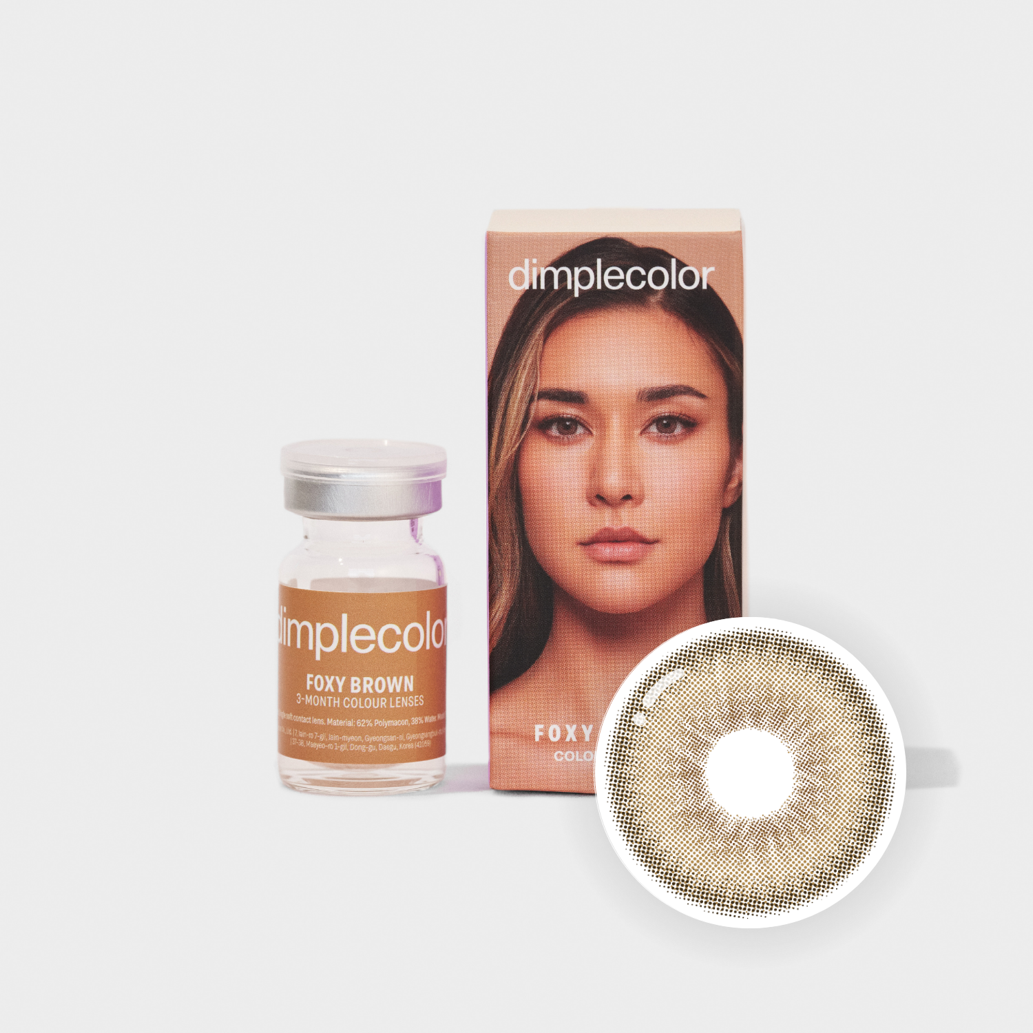 Light Brown Hazel Lenses - Foxy Brown - Dimple – Dimple Color