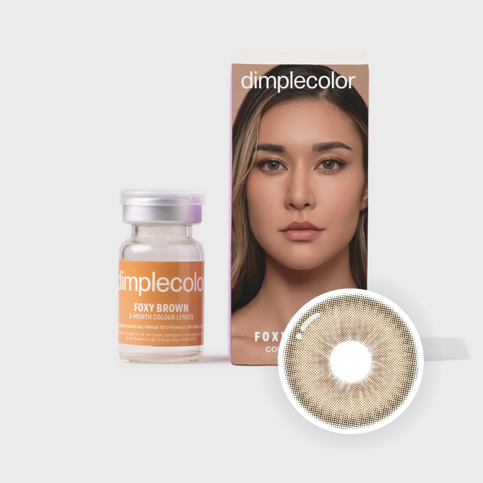Light Brown Hazel Lenses - Foxy Brown - Dimple – Dimple Color