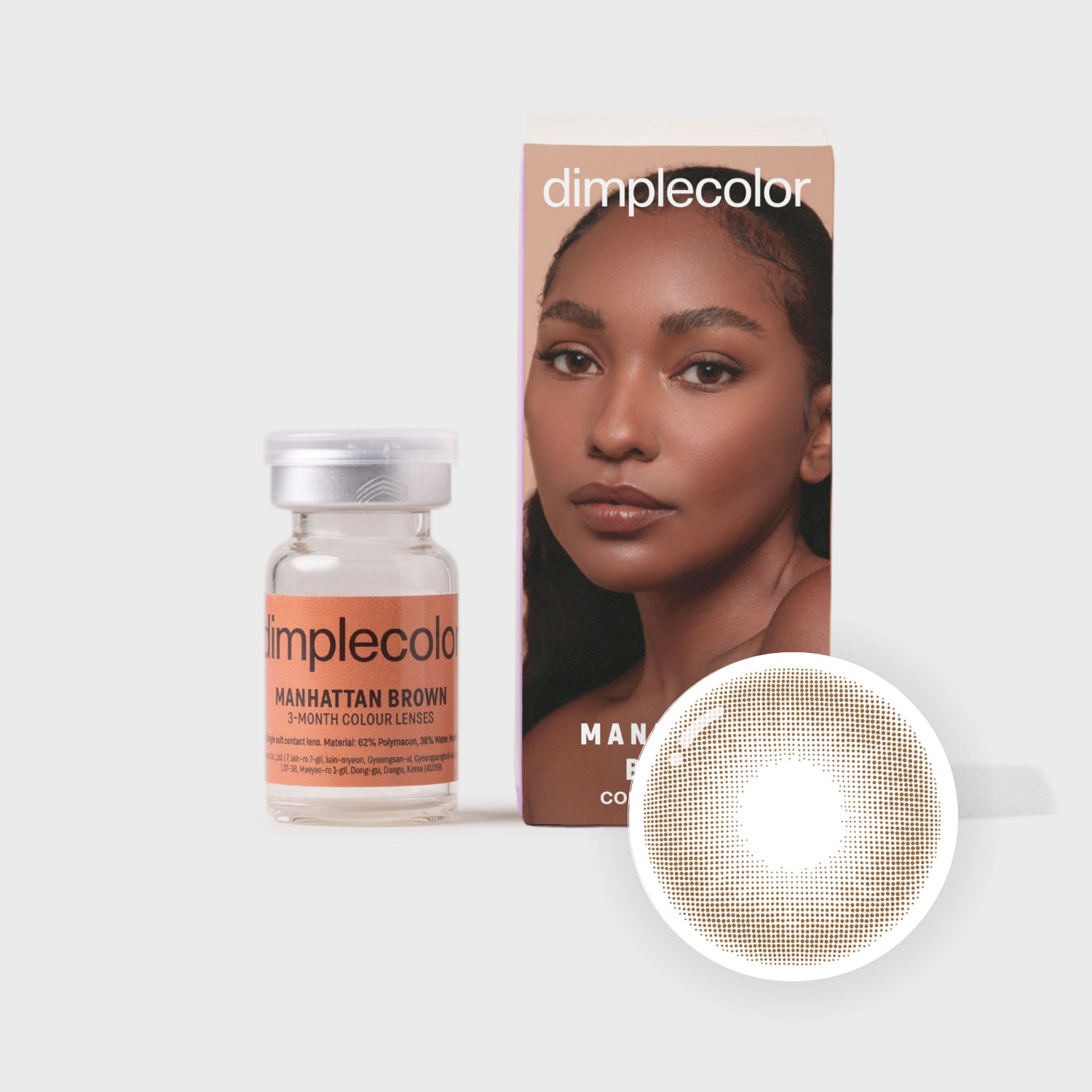 Natural Brown Colour Contacts | Manhattan Brown - Dimple – Dimple Color