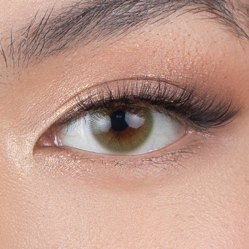 Natural Green Colour Contacts | Matcha Green - Dimple – Dimple Color