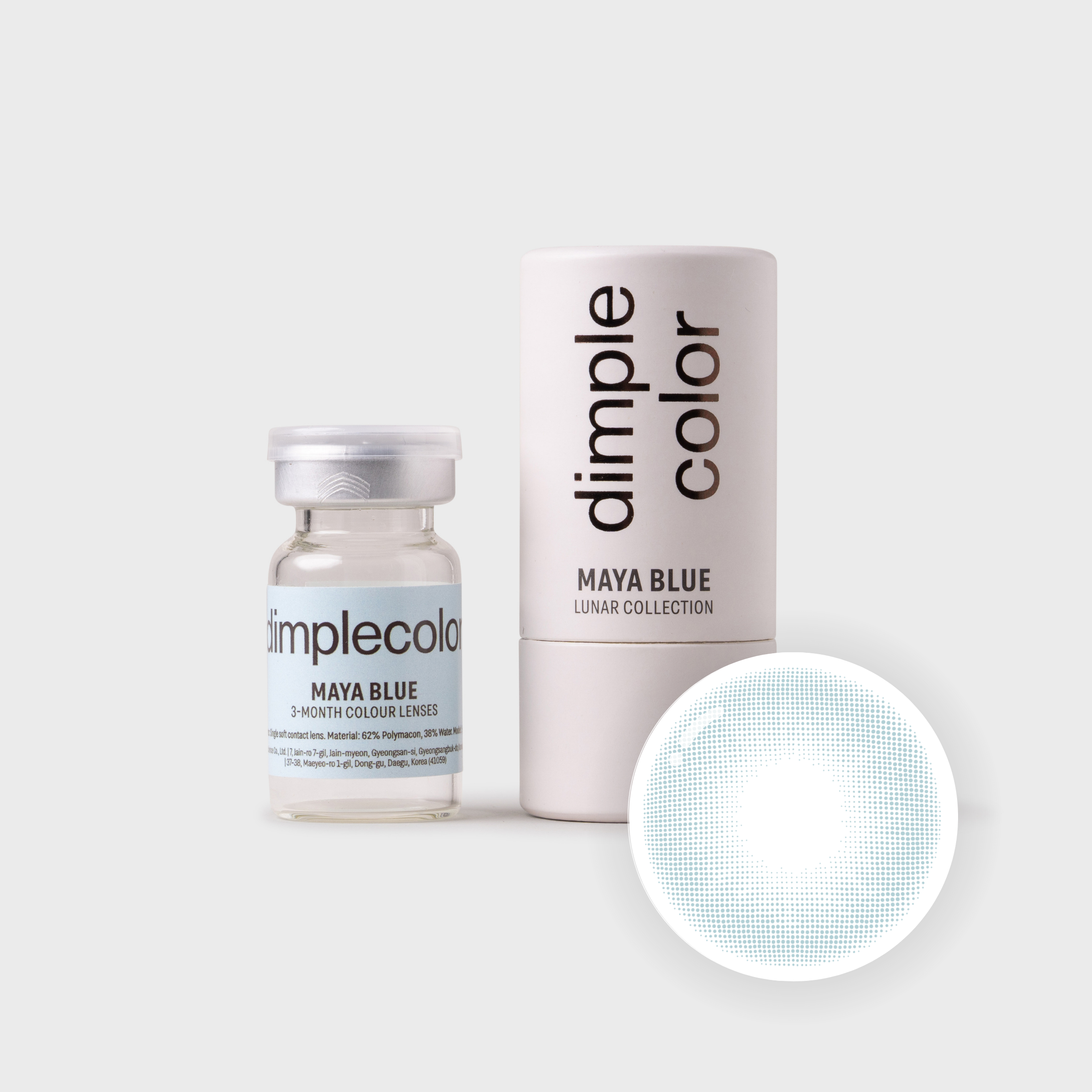 Natural Blue Colour Contacts | Maya Blue - Dimple – Dimple Color